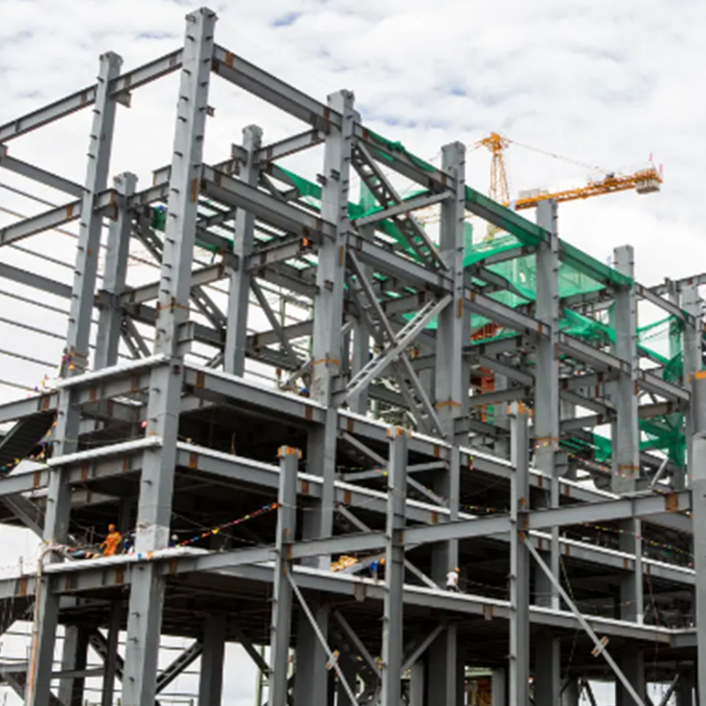 Metal Frame Prefabricated Factory Building Office Metal Workshops And ...