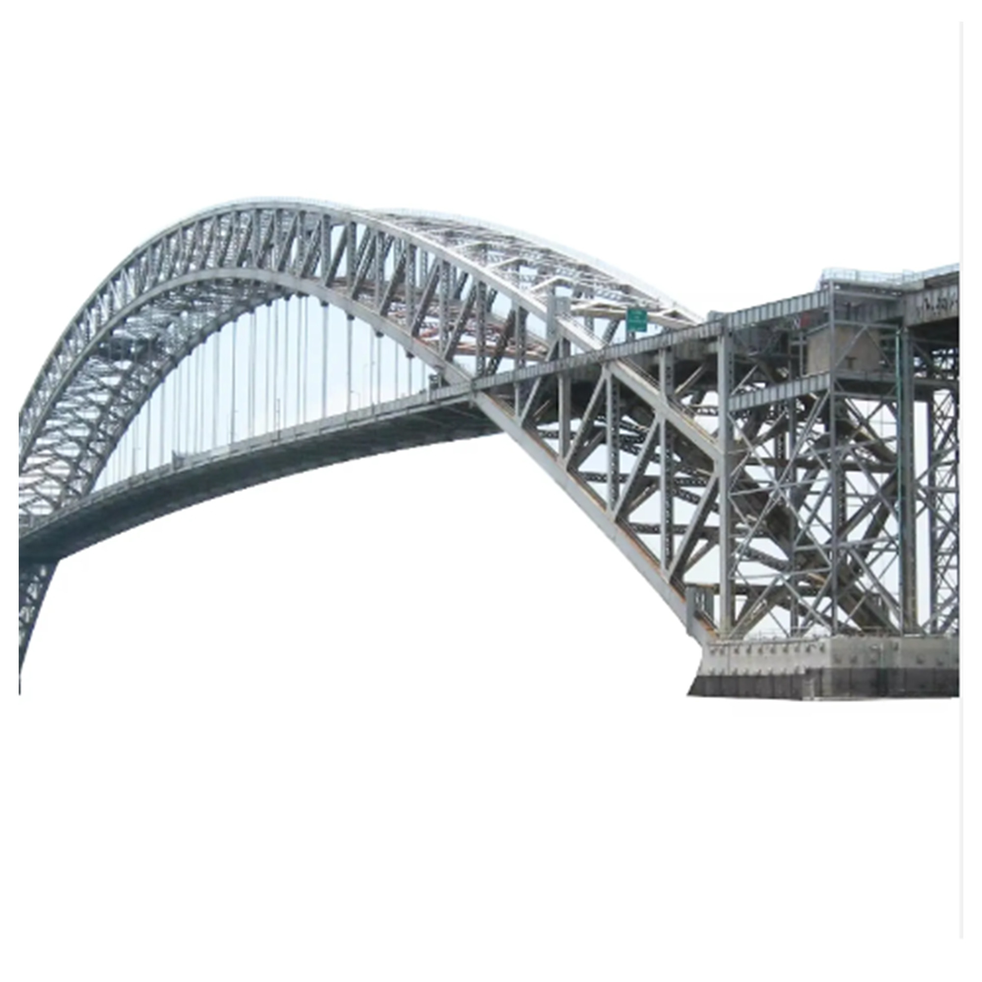 Long Span Prefabricated Steel Structure Bridges Customized Size