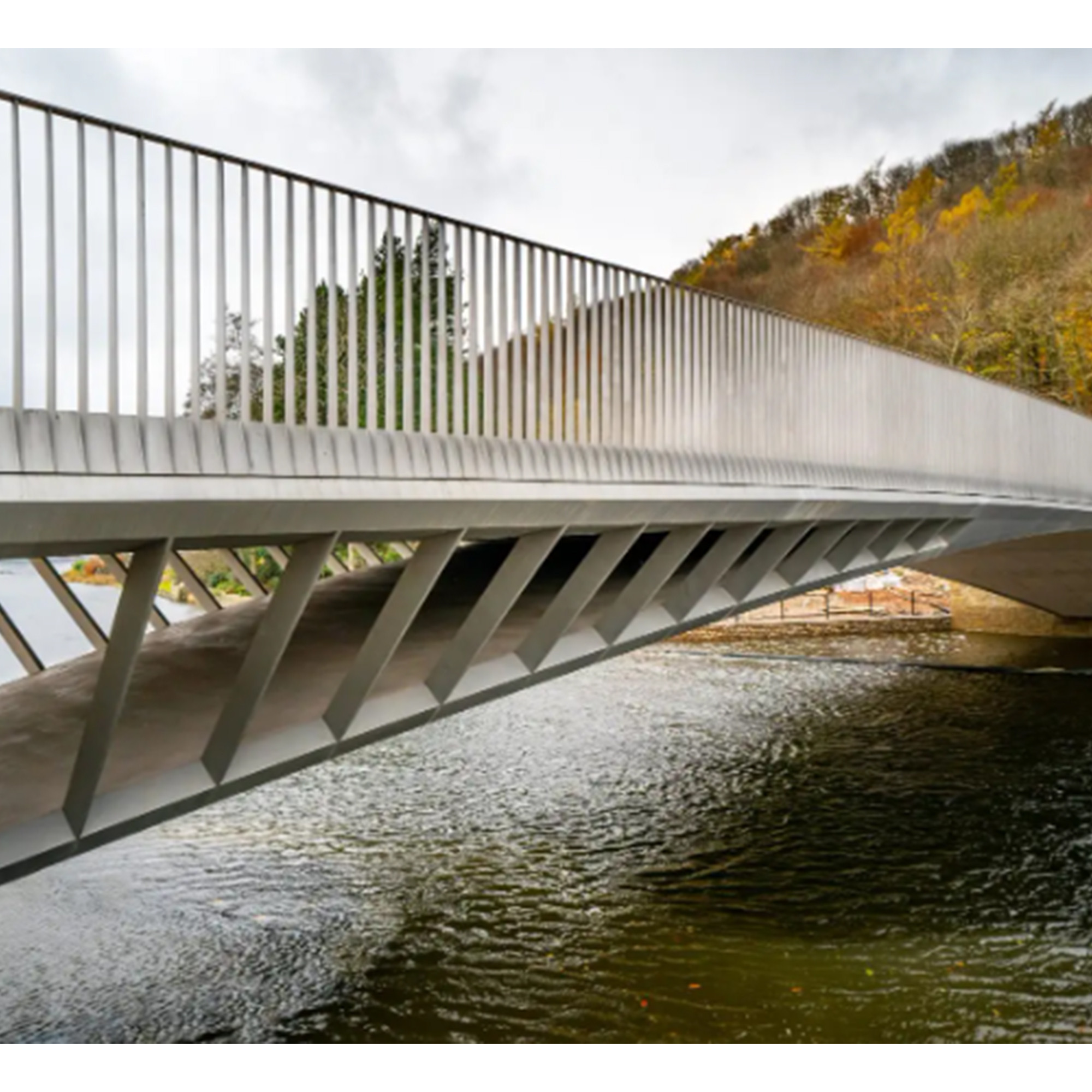 Long Span Pedestrian Modular Bridge Construction Steel Structure Bridge ...