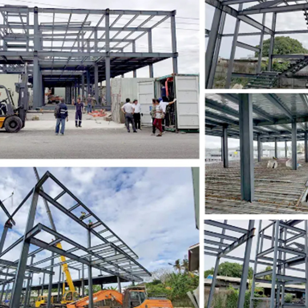 Light Commercial Building Steel Hot Dip Galvanized Office Shopping Mall ...
