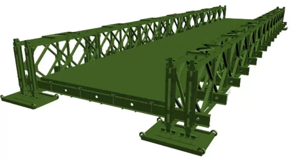 Customizable Prefabricated modular bridge system Antirust steel truss ...