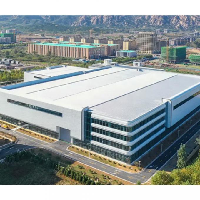 Large Span Prefab Metal Building Construction Auto CAD Curtain Wall ...